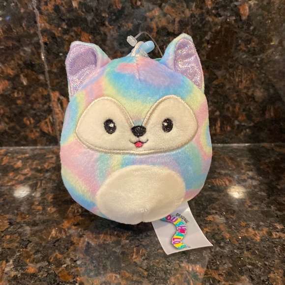 Squishmallows | Toys | Nwt Felexine The Tye Dye Fox Clip Squishmallows ...